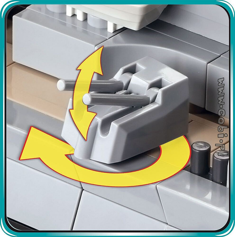 Cobi World War II - Prinz Eugen Heavy Cruiser 1:300 Scale 1790 pieces ...